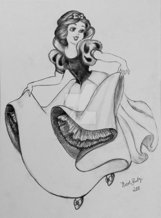Snow White Pencil Drawing | ProDrawingClub - Pencil Art Drawing