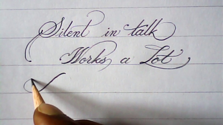Calligraphy Using Pencil | ProDrawingClub - Pencil Art Drawing