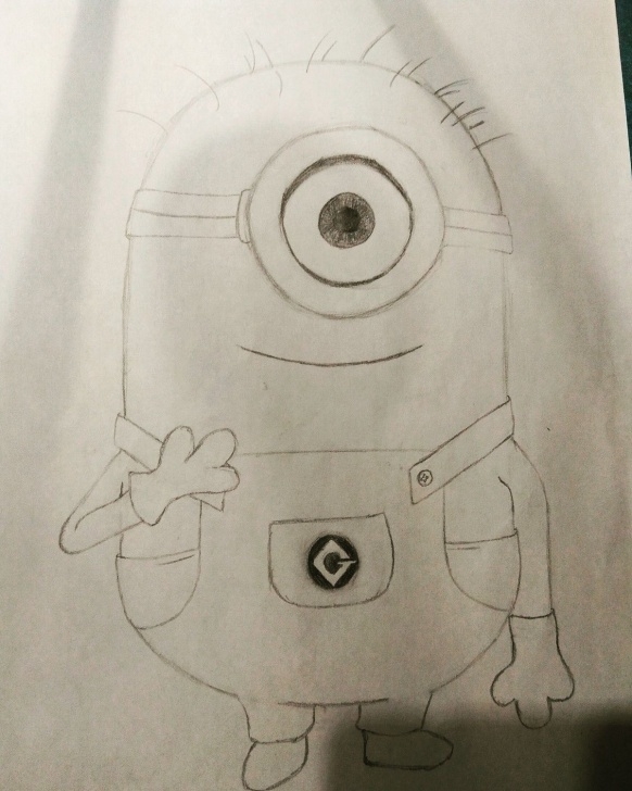 Minion Pencil Drawing | ProDrawingClub - Pencil Art Drawing