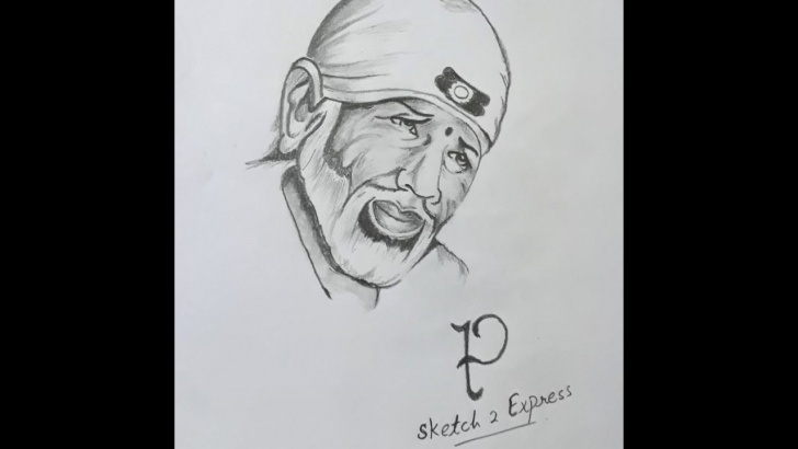 Pencil Sketch Of Sai Baba | ProDrawingClub - Pencil Art Drawing