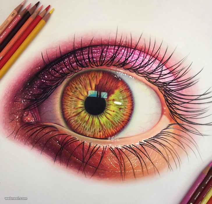 Fascinating Beautiful Colored Pencil Drawings Ideas 50 Beautiful Color ...