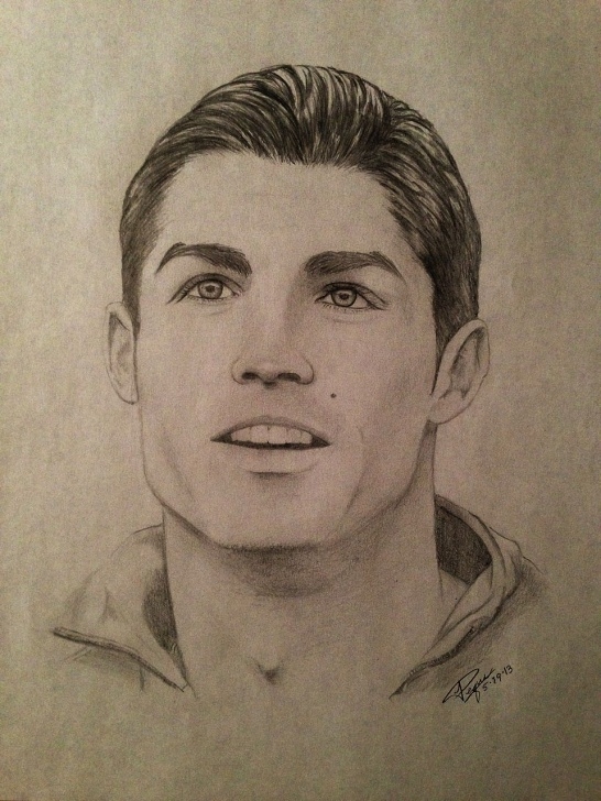 Fine Ronaldo Pencil Sketch Tutorial Cristiano Ronaldo Pencil Drawing ...