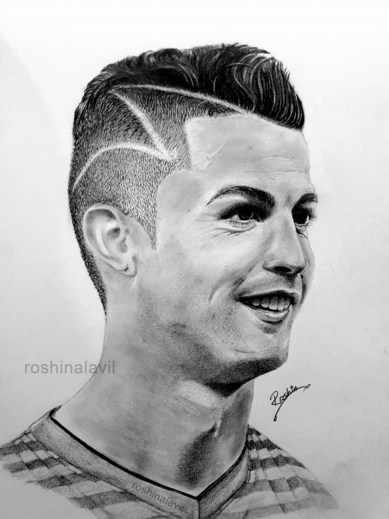 Fine Ronaldo Pencil Sketch Tutorial Cristiano Ronaldo Pencil Drawing ...