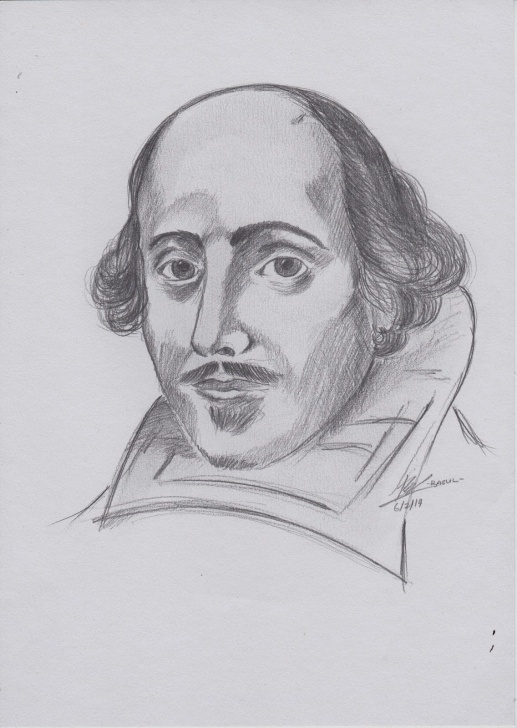 Pencil Sketch Of William Shakespeare | ProDrawingClub - Pencil Art Drawing