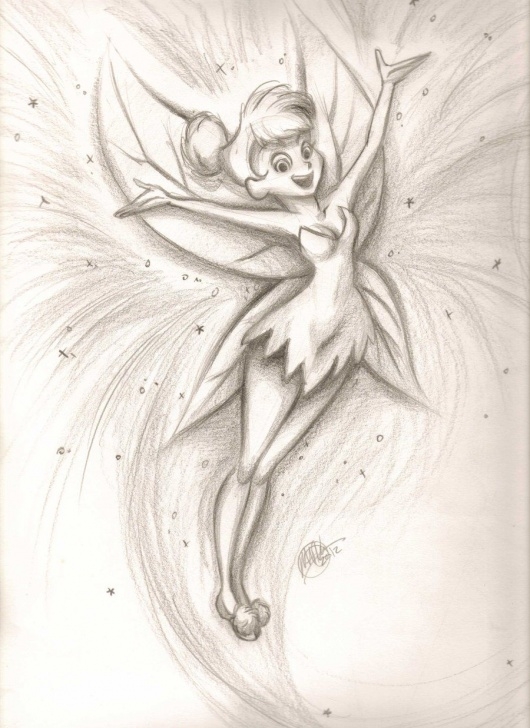 Incredible Tinkerbell Pencil Drawing Tutorials Peter Pan Tinkerbell ...