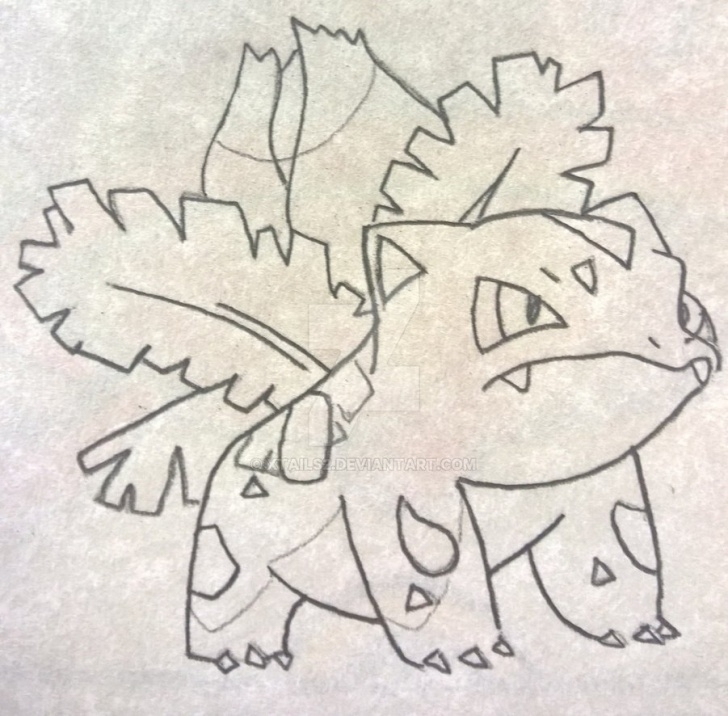 Inspiration Pokemon Pencil Drawing Step by Step Pokemon - 002 - Ivysaur ...