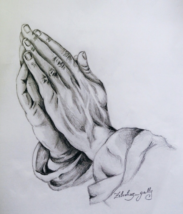 Inspiring Hand Pencil Drawing Tutorial Praying Hands | God |Sketch ...