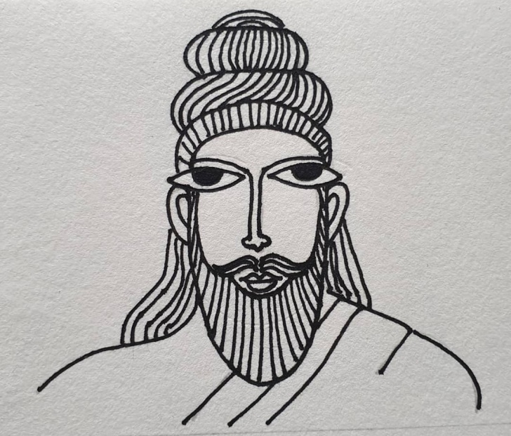 Thiruvalluvar Pencil Drawing | ProDrawingClub - Pencil Art Drawing