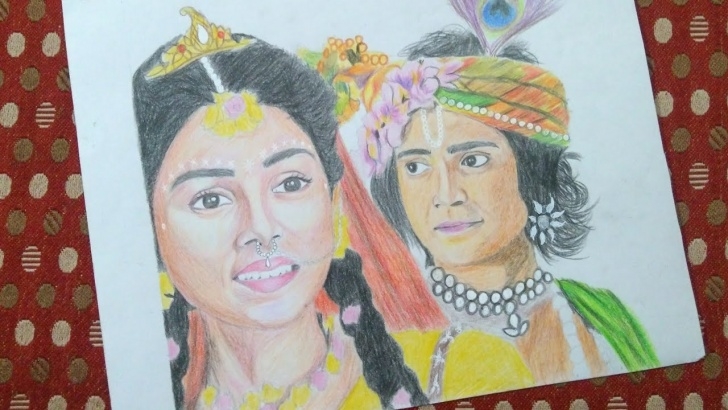 Learning Serial Radha Krishna Pencil Sketch Techniques Drawing Radha ...