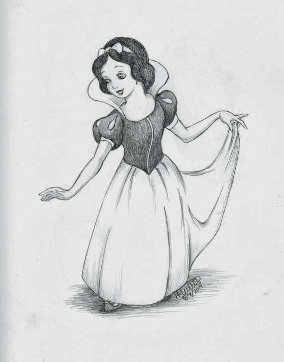 Snow White Pencil Drawing | ProDrawingClub - Pencil Art Drawing