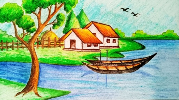 Drawing Images Village | ProDrawingClub - Pencil Art Drawing