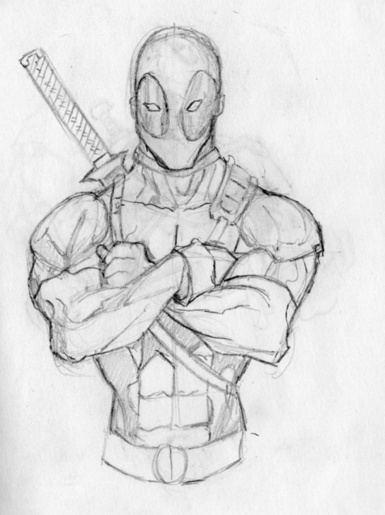 Deadpool Pencil Sketch | ProDrawingClub - Pencil Art Drawing