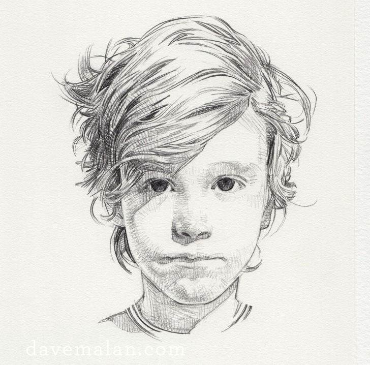 Remarkable Boy Pencil Drawing Lessons Drawing Of A Boy, Pencil On Paper ...