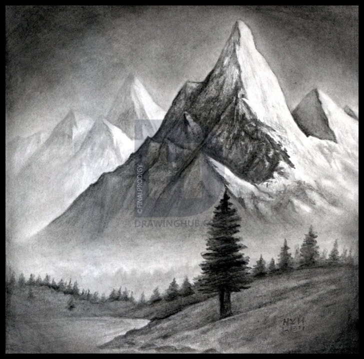 Stunning Graphite Landscape Drawings for Beginners How To Draw A ...