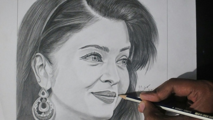 The Best Aishwarya Rai Pencil Sketch Lessons Portrait Of Actress ...