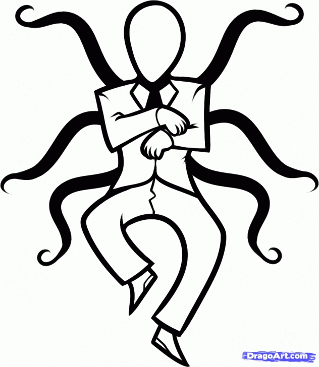 The Complete Slender Man Drawings In Pencil Tutorial Drawing Cartoon ...